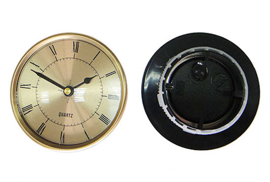 90mm Gold Clock Insert - Roman Numerals – Steve's Woodcraft